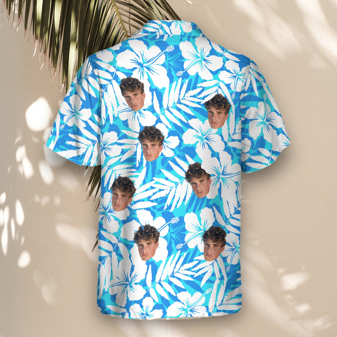Blue Hibiscus Breeze | Aloha Custom Hawaiian Shirts with Faces or Logo ...
