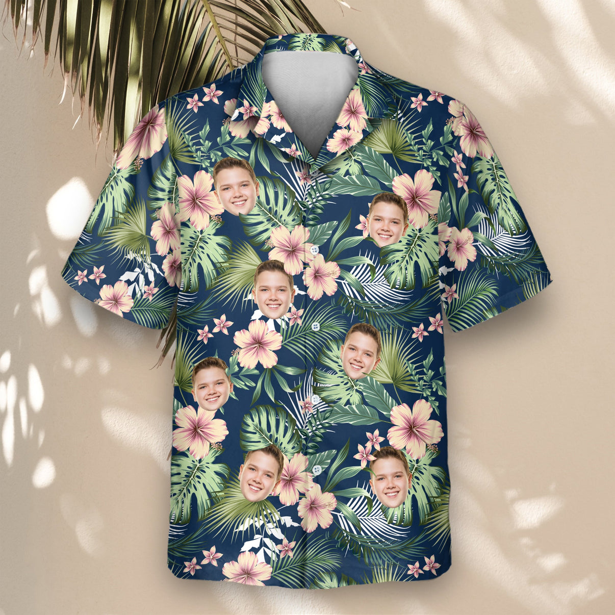 Botanical Tropical Florals | Aloha Custom Hawaiian Shirts with Faces o ...