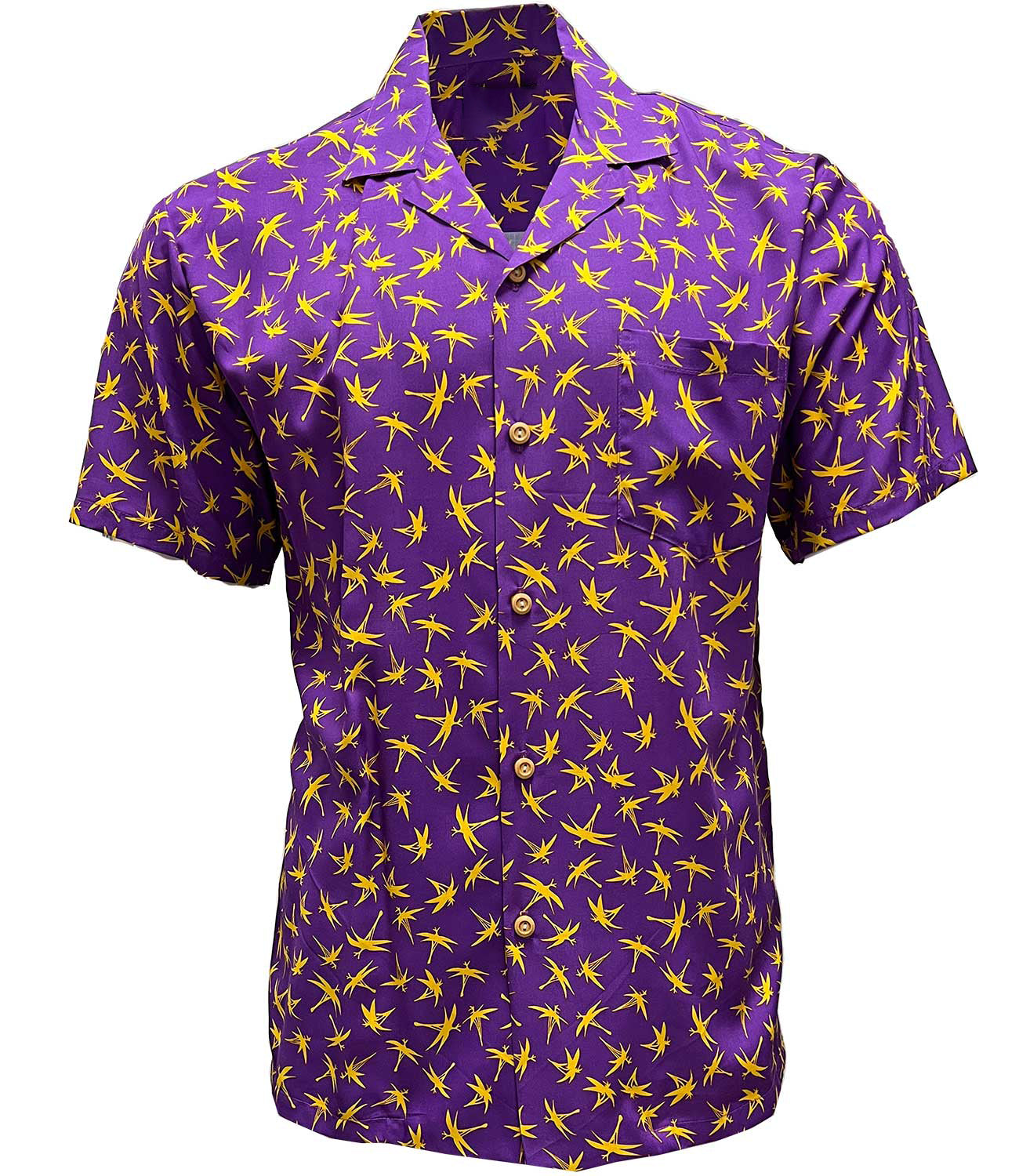 Purple Magnum Bamboo Hawaiian Shirt – Custom Aloha Shirts