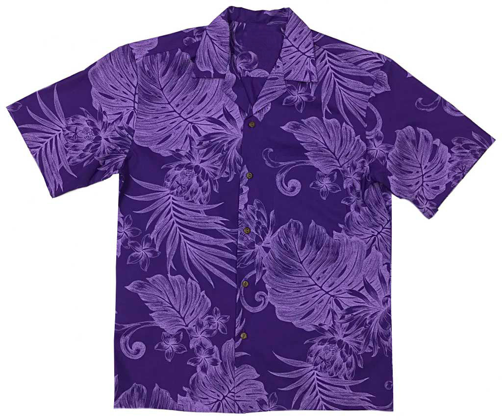 Purple Monstera Ceres Hawaiian Shirt – Custom Aloha Shirts